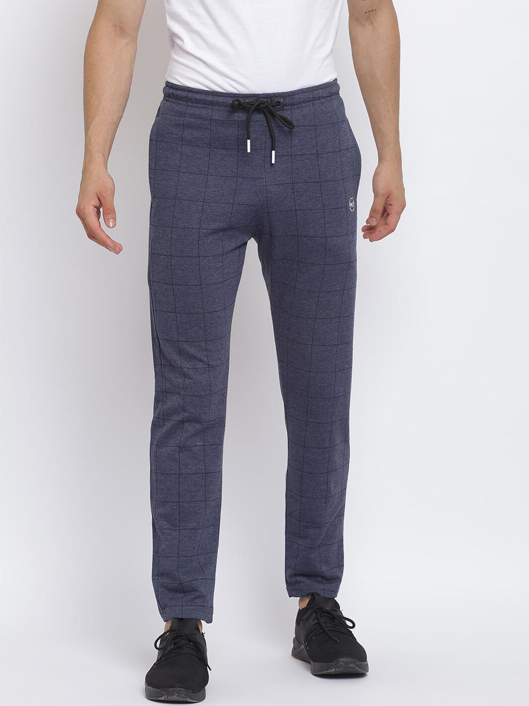 Buy MKH Men Blue Checked Track Pants - Track Pants for Men 16377938 ...