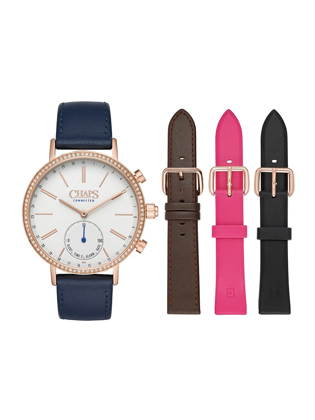 Buy CHAPS Women White Embellished Hybrid Smartwatch CHPT3105 - Smart ...