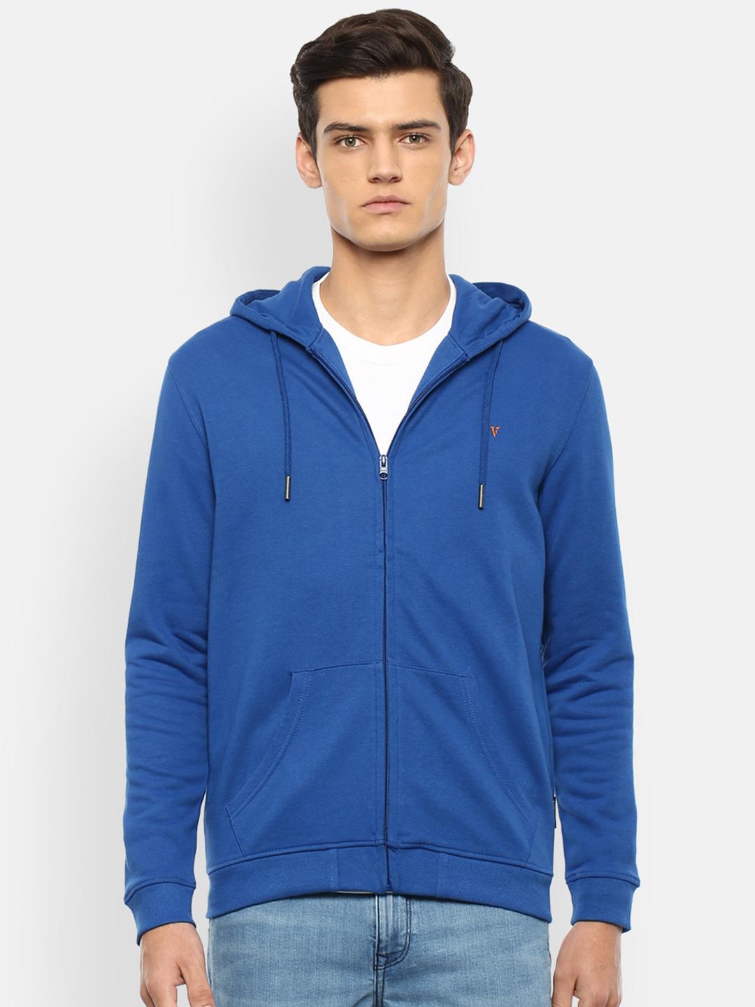 Buy Van Heusen Sport Men Blue Hooded Sweatshirt - Sweatshirts for Men ...