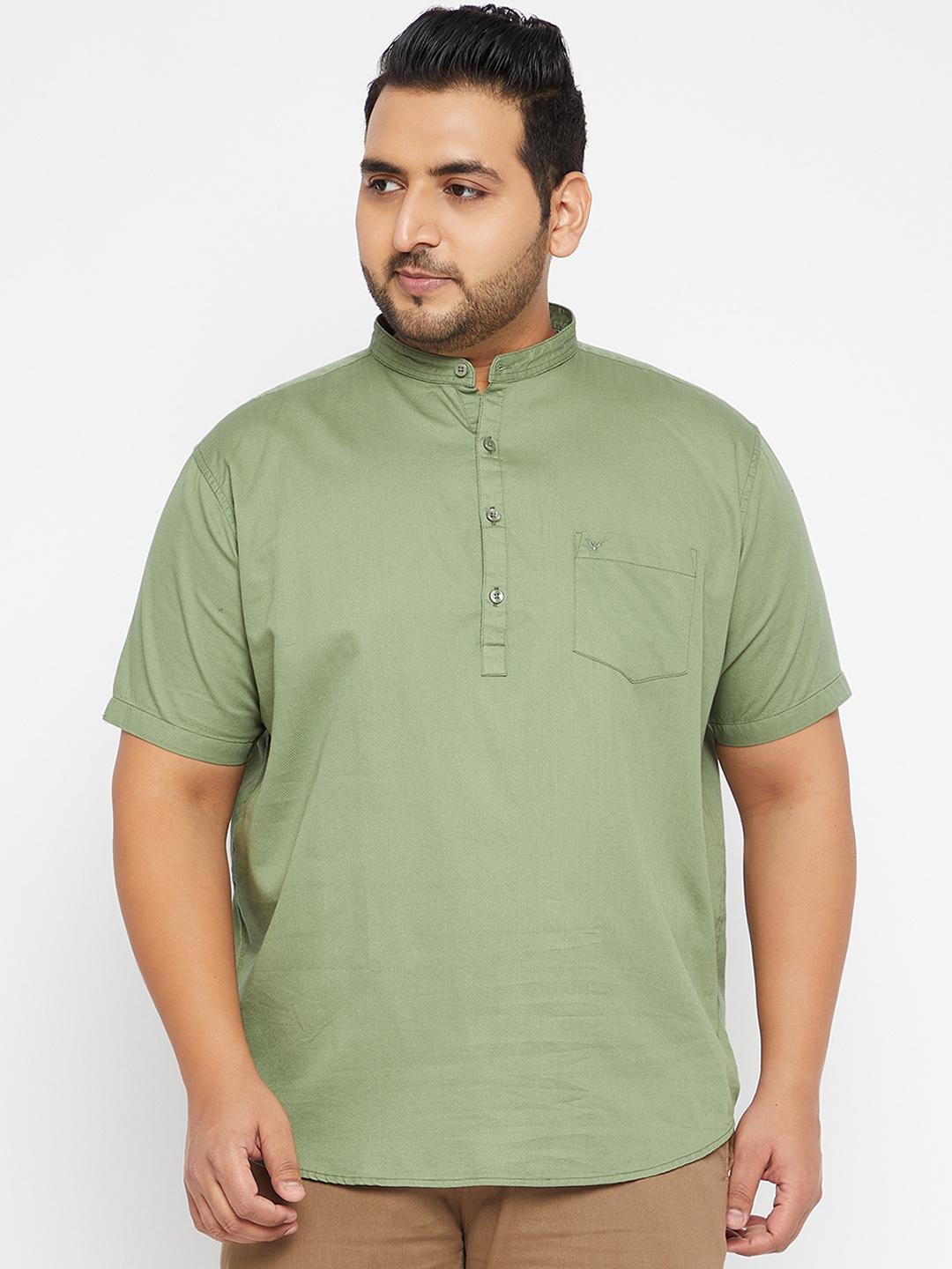 Buy SHOWOFF Men Green Thread Work Shirt - Shirts for Men 16477306 | Myntra