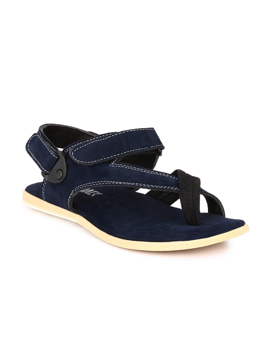 Buy AfroJack Men Navy Sandals - Sandals for Men 1650971 | Myntra