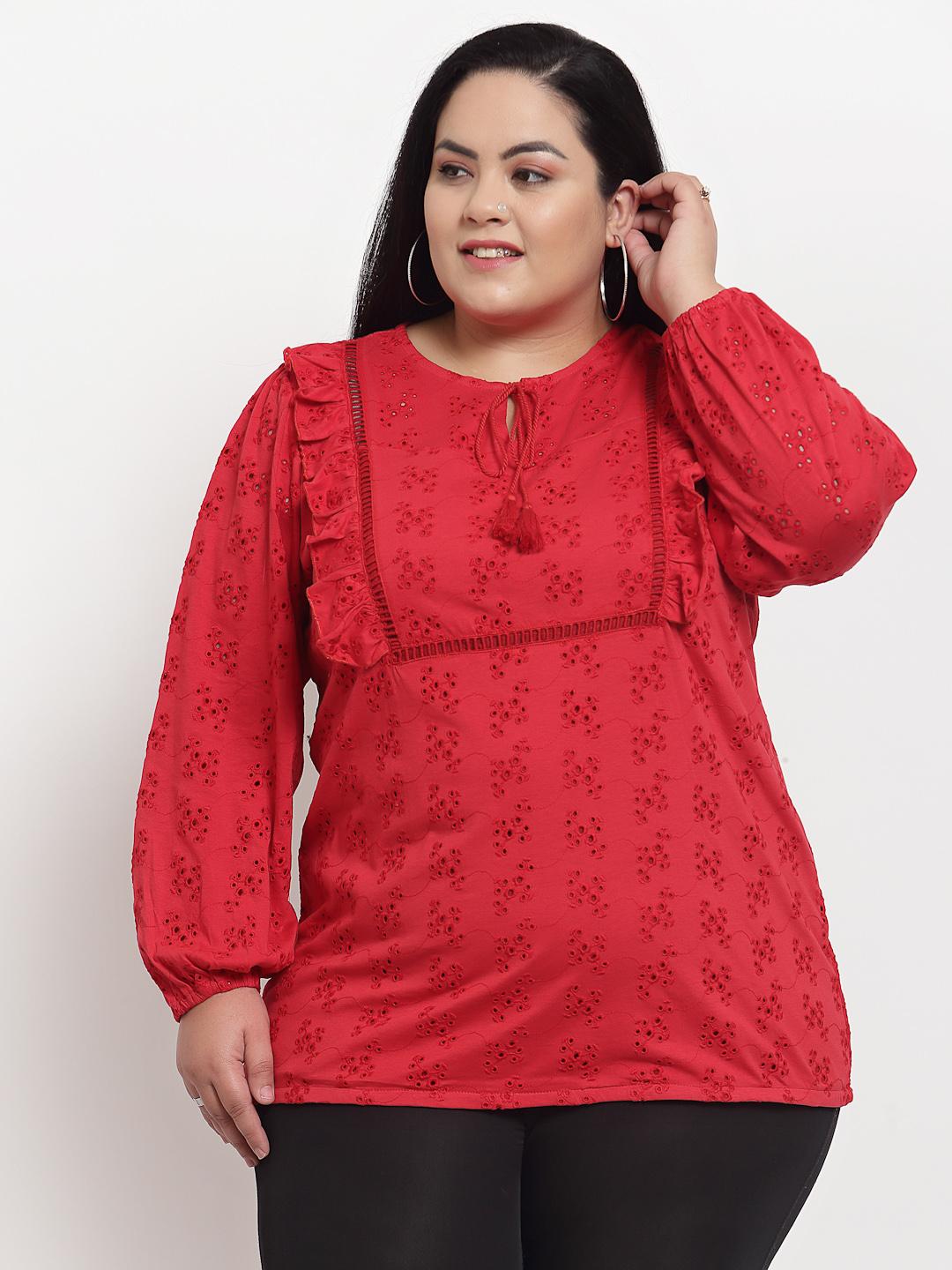 Buy PlusS Red Print Top - Tops for Women 16549126 | Myntra