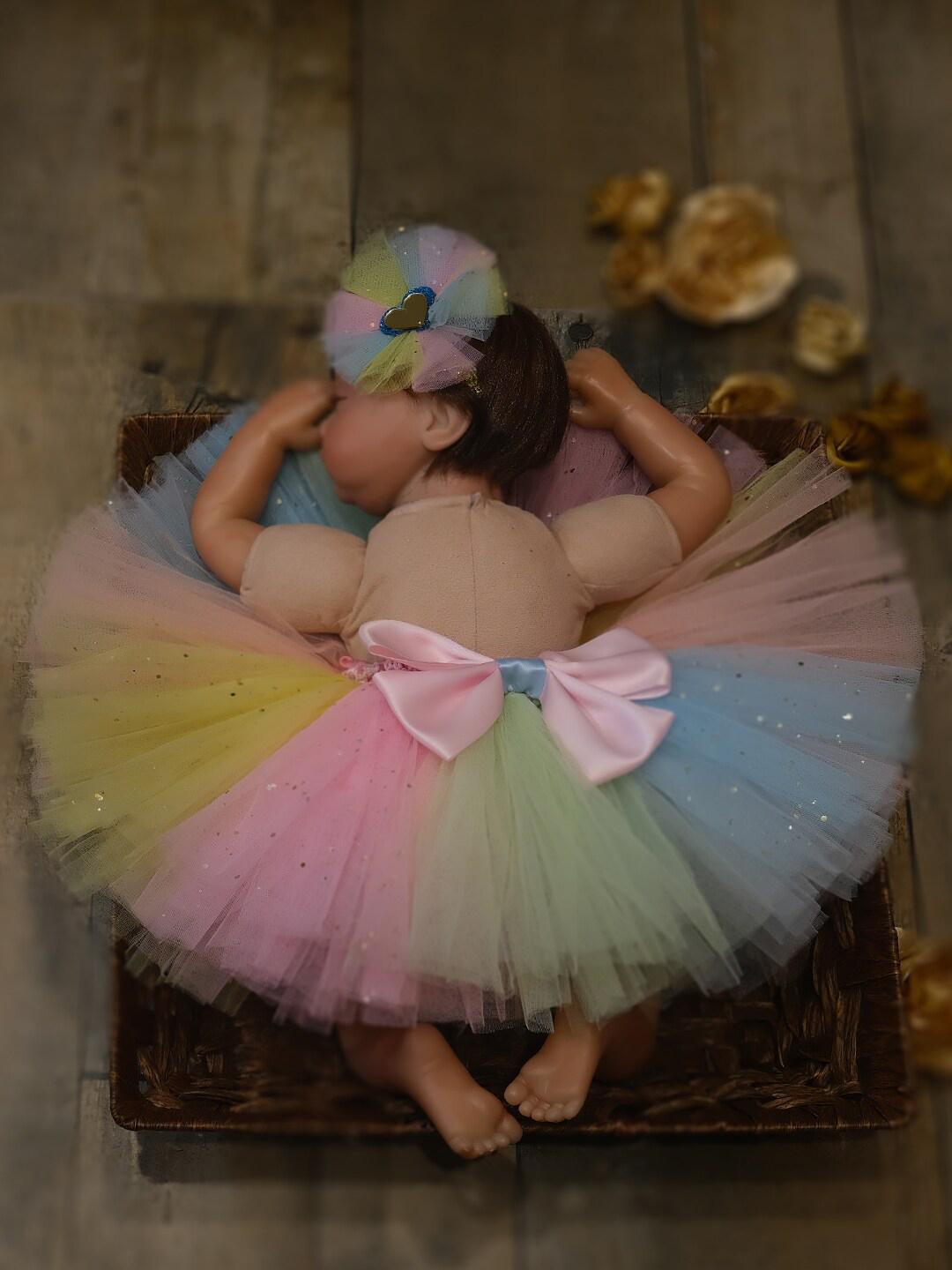 Buy TINY MINY ME Girls Yellow & Pink Colourblocked Embellished Tu Tu ...