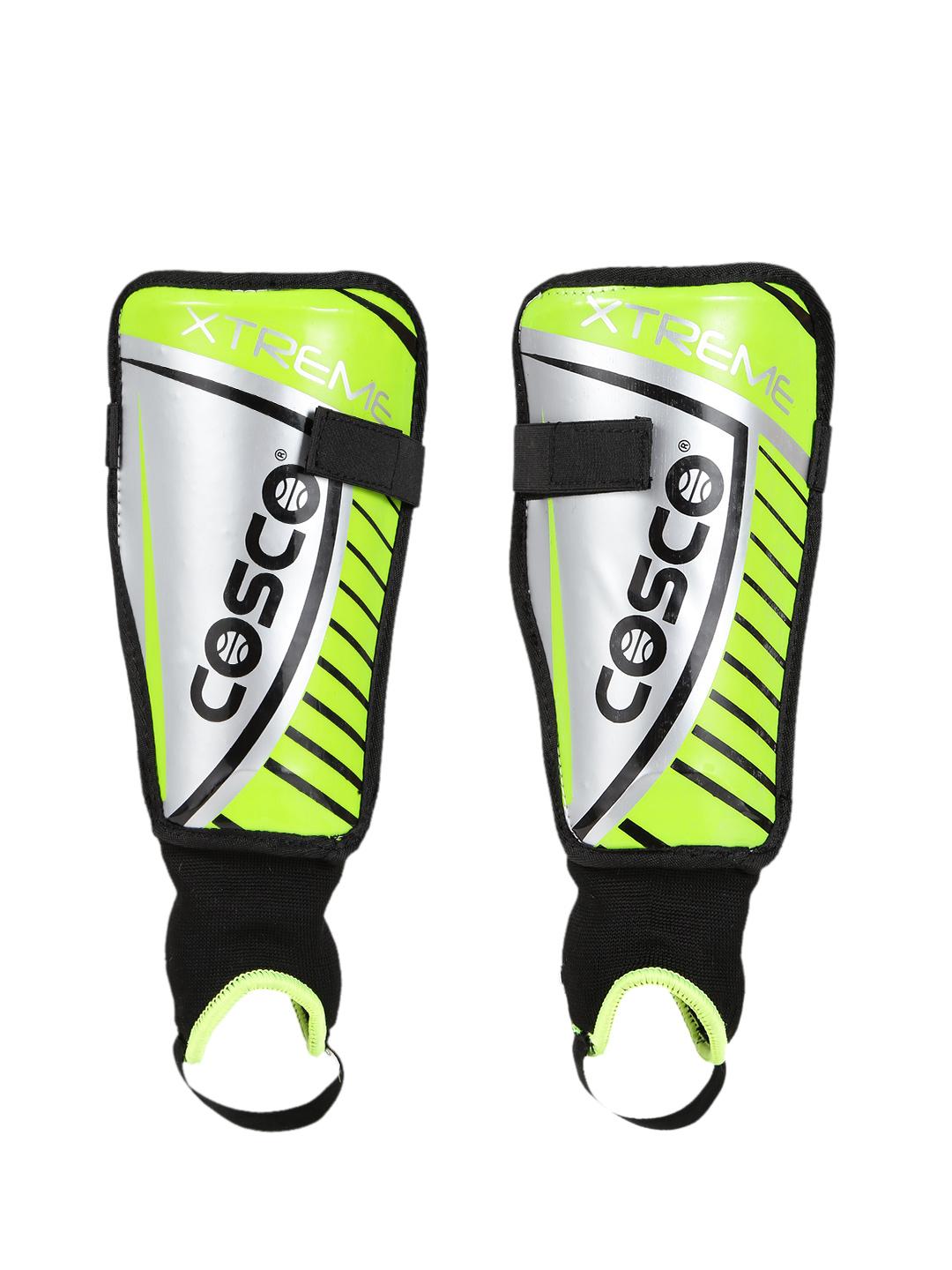 Buy COSCO Unisex Fluorescent Green Extreme Football Shin Guards ...