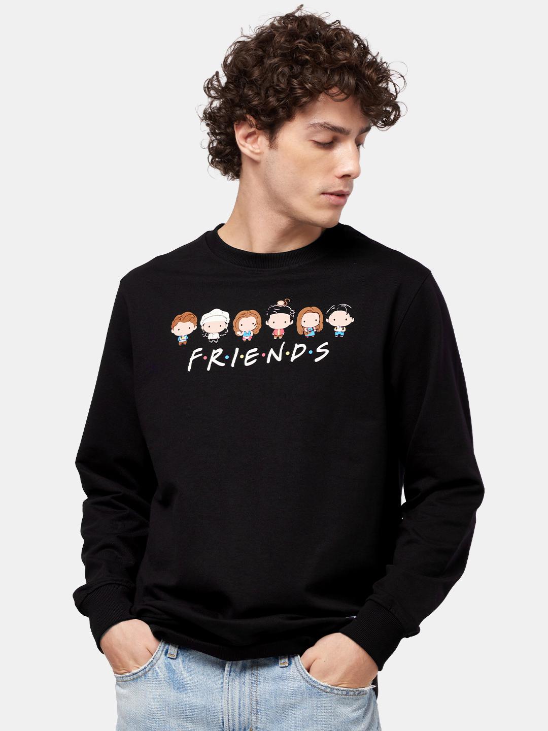 Buy The Souled Store Men Black & White F.R.I.E.N.D.S Printed Cotton ...