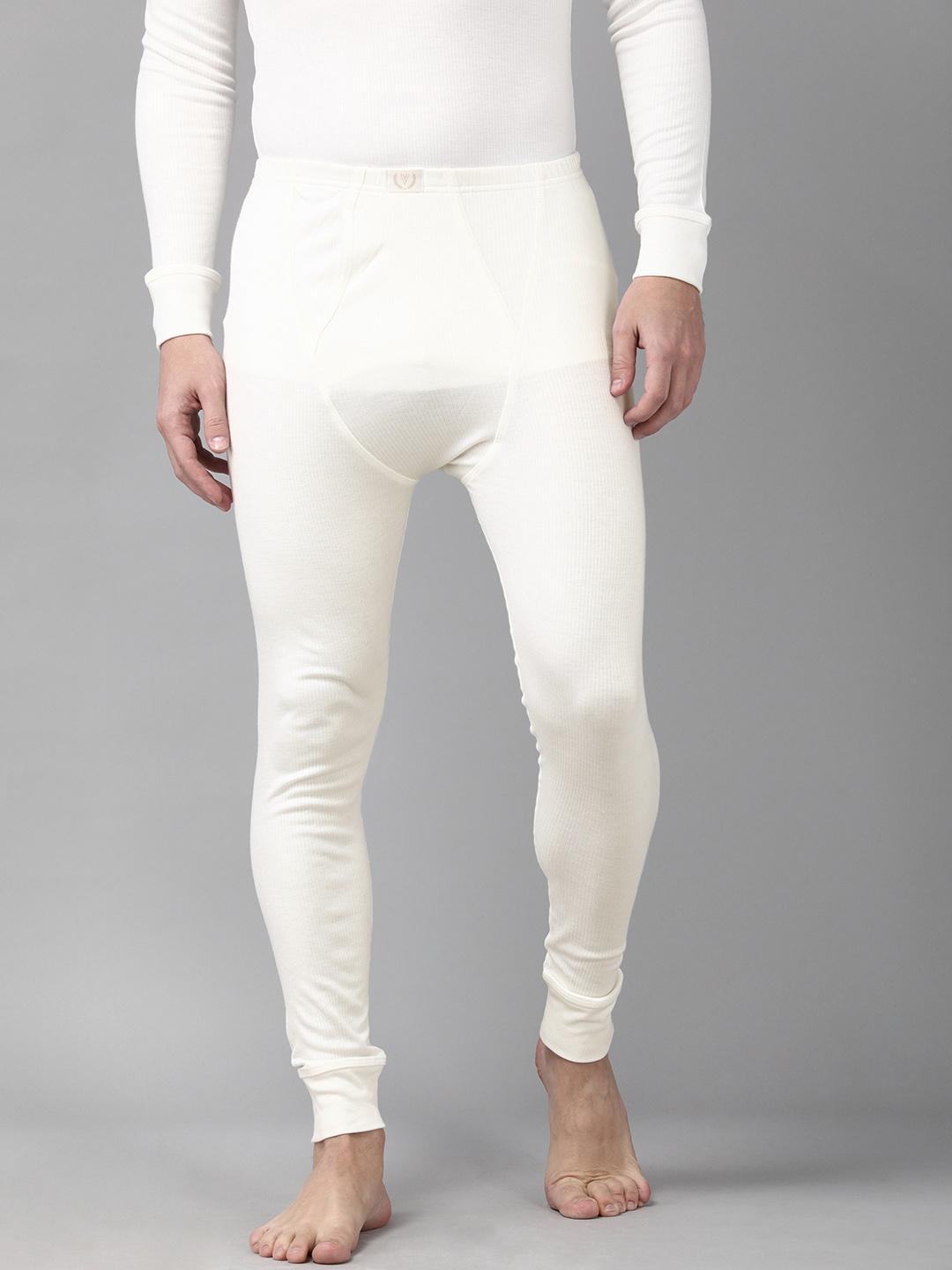 Buy Van Heusen Innerwear Men White Solid Warmtech Extra Warm Thermal ...