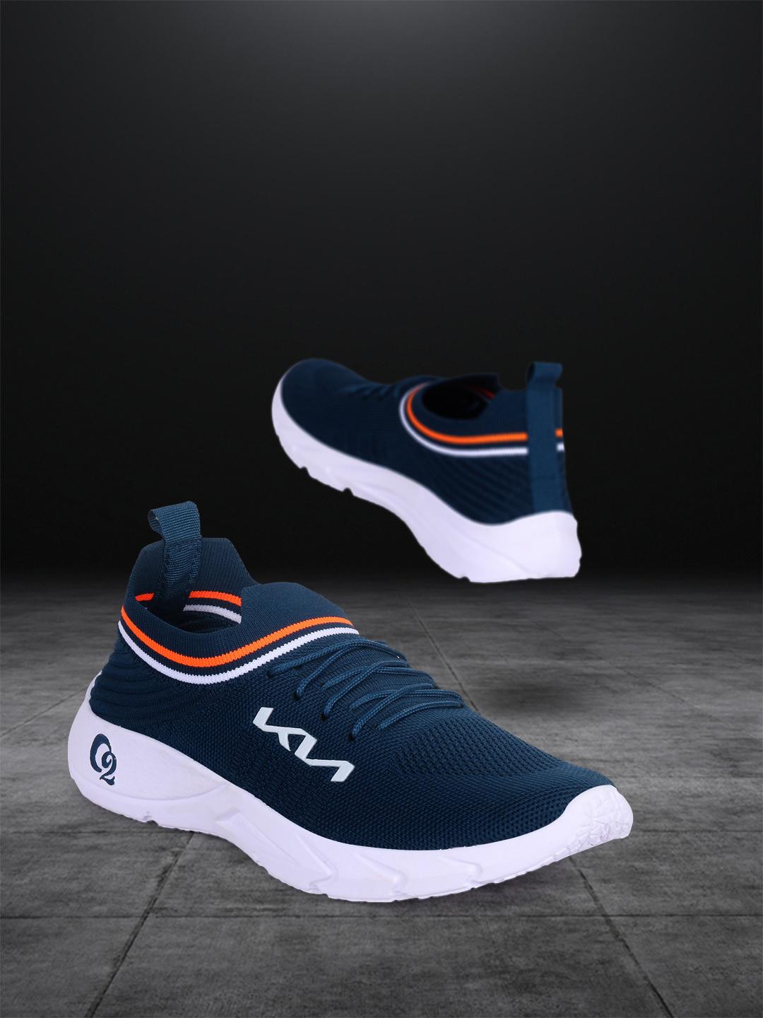 Buy ParaFeet Men Turquoise Blue Non Marking Walking Shoes - Sports ...
