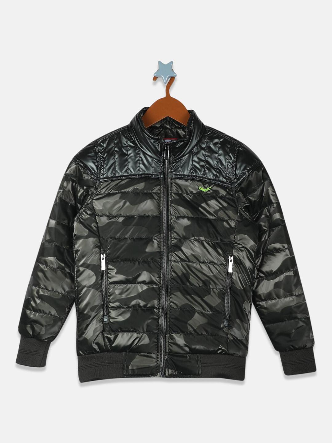 Buy Monte Carlo Boys Black Camouflage Lightweight Padded Jacket ...