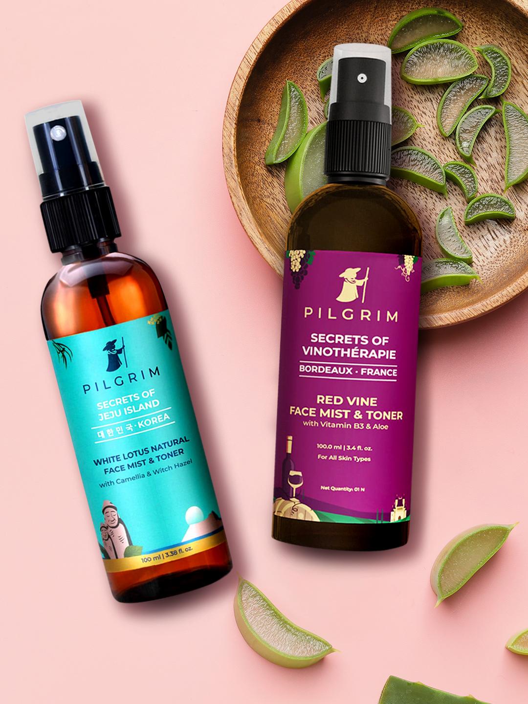 Buy Pilgrim Set Of Face Mist & Toner Korean Beauty & French Beauty ...