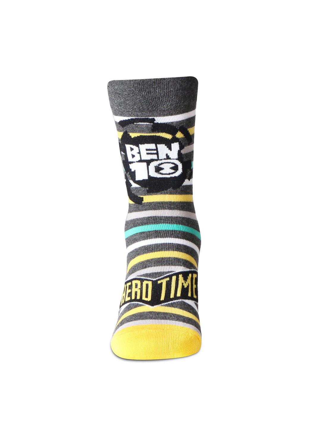 Buy Bonjour Kids Multicoloured Assorted Pack Of 5 Ben 10 Socks - Socks ...