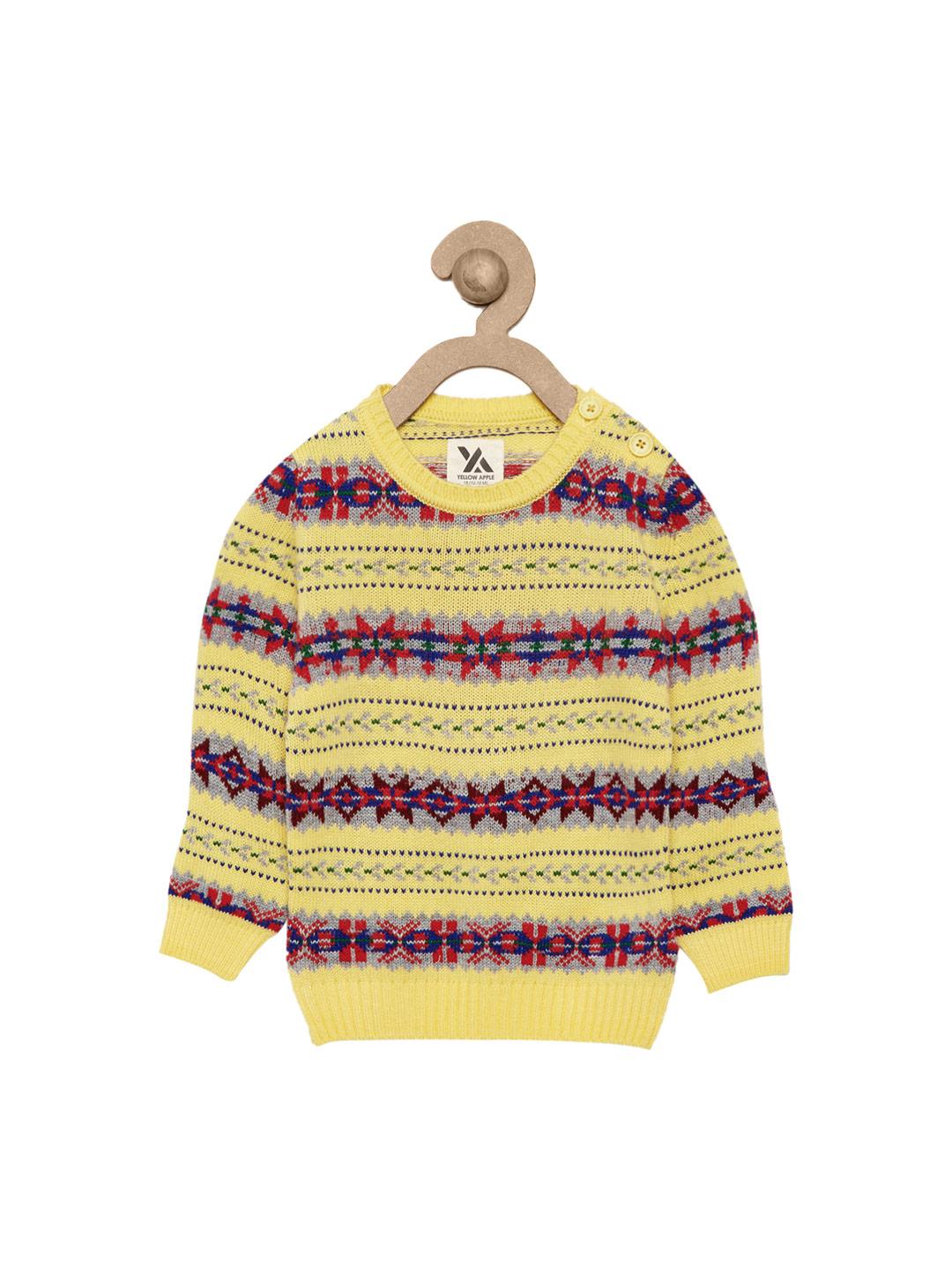 Buy Yellow Apple Boys Yellow Sweater - Sweaters for Boys 1683528 | Myntra