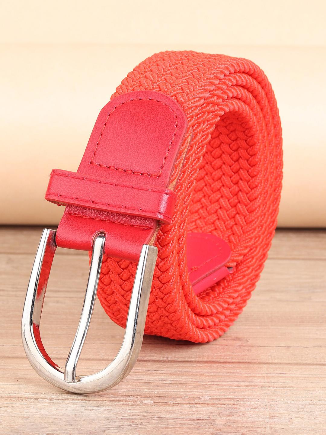 Buy ZORO Men Red Braided Stretchable Belt - Belts for Men 16838944 | Myntra