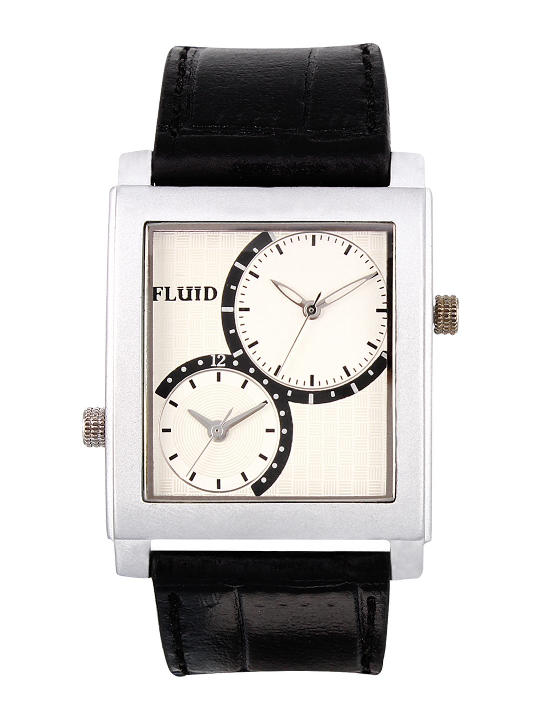 Buy FLUID Men White Dial Watch FL 124 IPBR - Watches for Men 1686337 ...