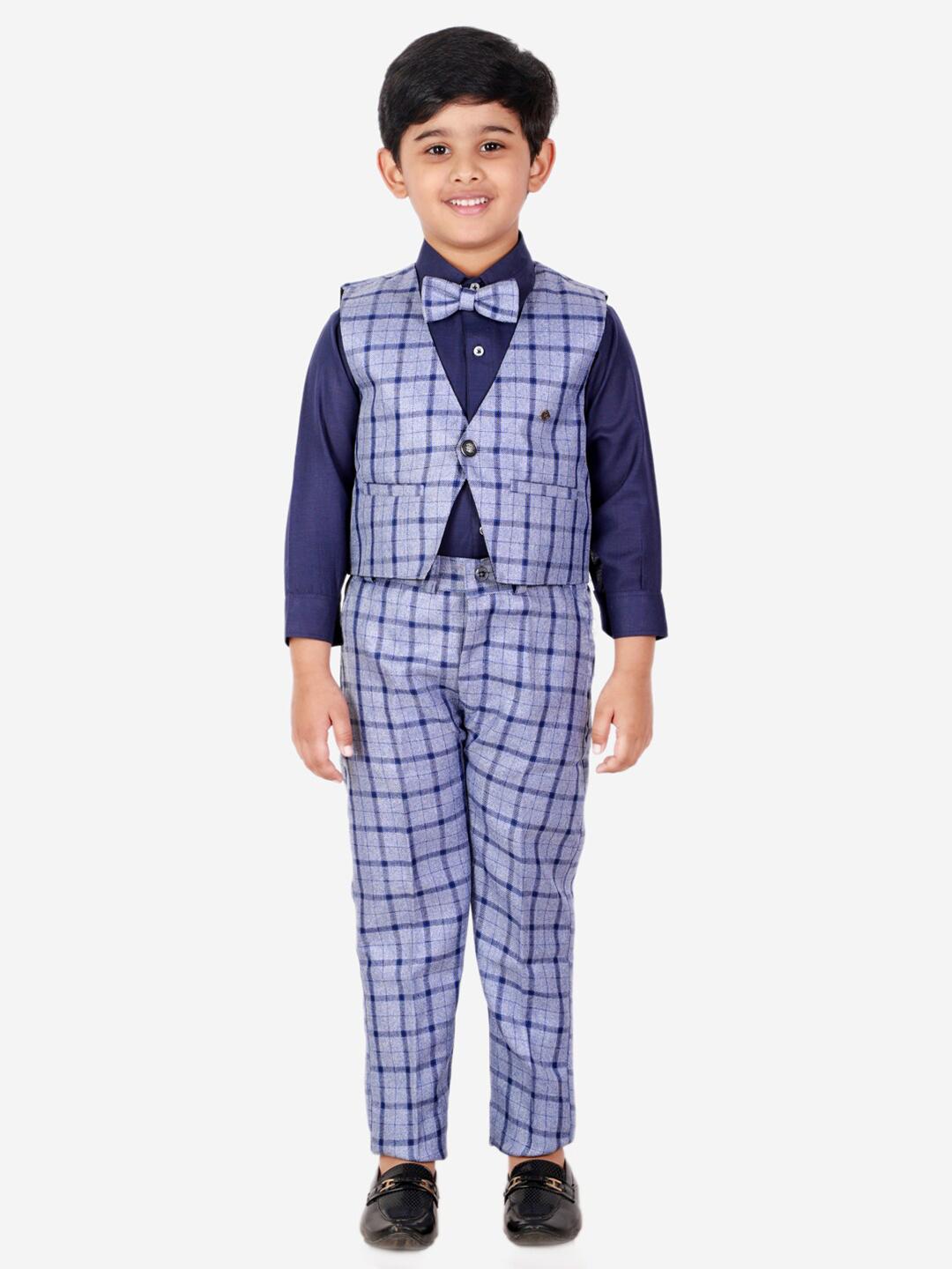 Buy Pro Ethic STYLE DEVELOPER Boys Blue 3 Piece Suit Pure Cotton ...