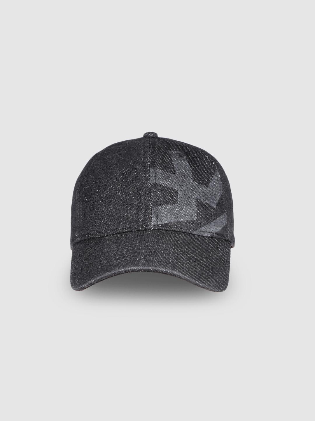 Buy WROGN Unisex Black Printed Cotton Denim Baseball Cap - Caps for ...