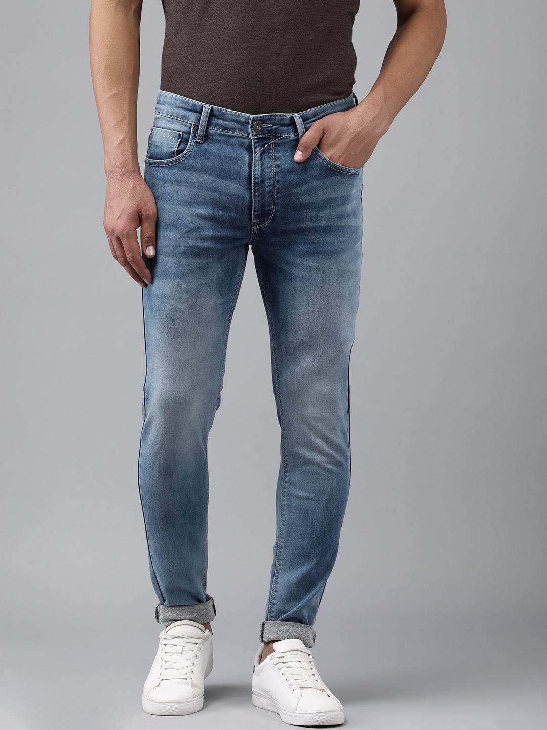 Buy BEAT LONDON By PEPE JEANS Men Blue Skin Tight Skinny Fit Heavy Fade ...