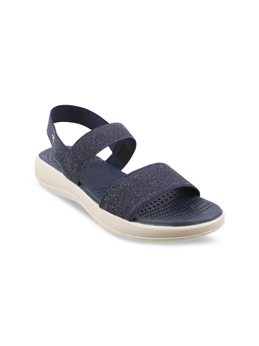 Buy Metro Women Blue Open Toe Comfort Heels Sandal - Flats for Women ...