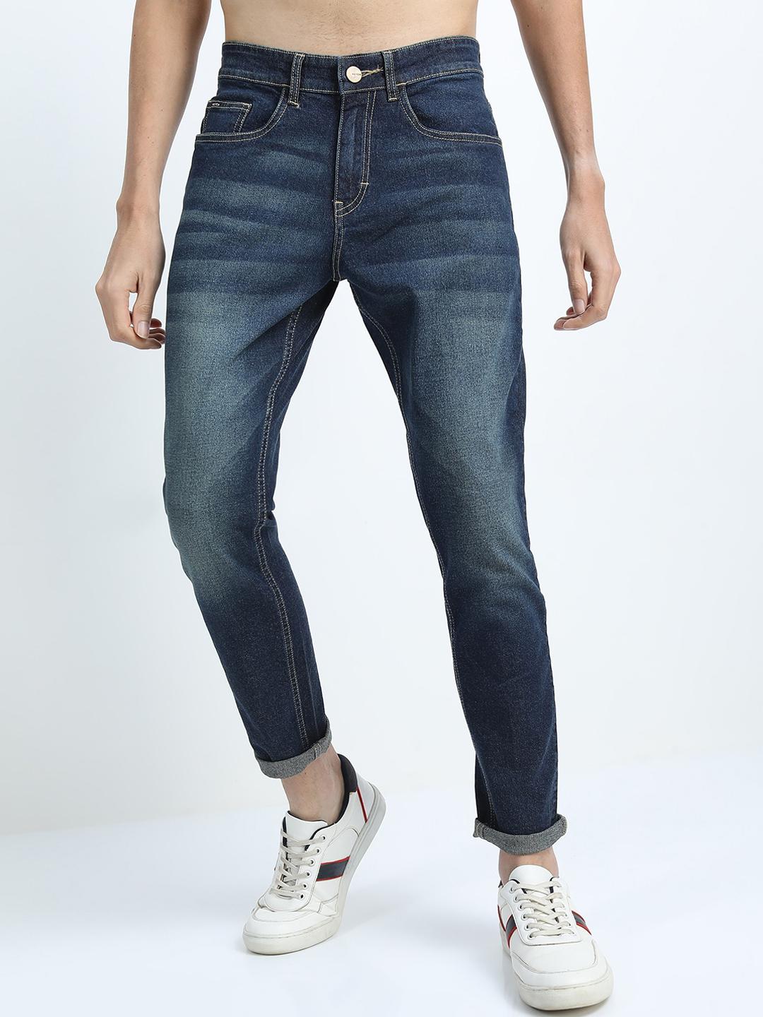 Buy KETCH Men Blue Tapered Fit Heavy Fade Jeans - Jeans for Men ...