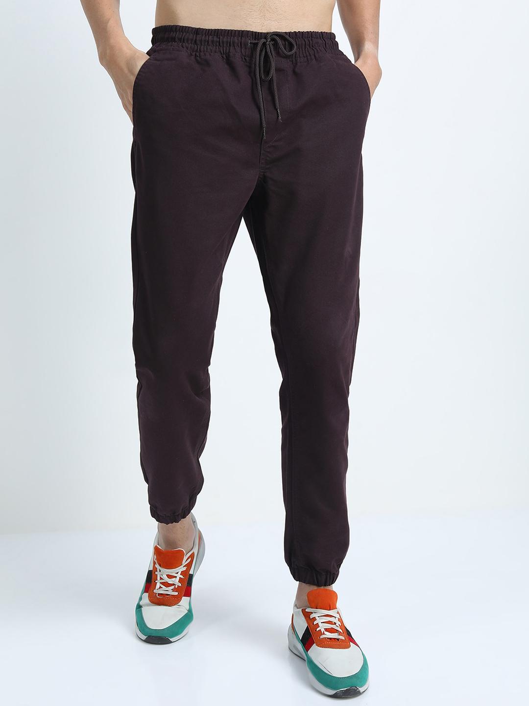 Buy KETCH Men Brown Joggers Trousers - Trousers for Men 17015042 | Myntra