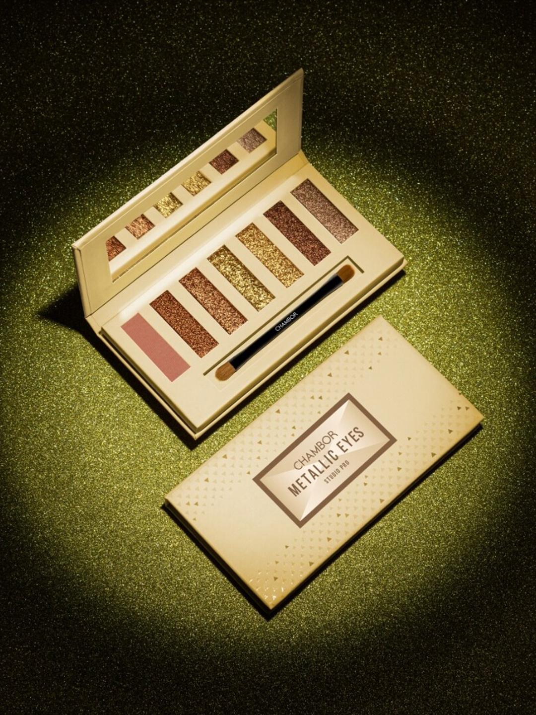 Buy Chambor Studio Pro Metallic Eyes Eye Shadow Palette 002 - Eyeshadow ...