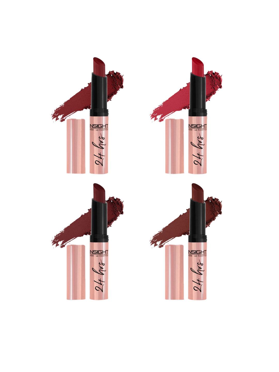 Buy Insight Cosmetics Set Of 4 Bullet Lipstick 12 Gm - Makeup Kit for ...