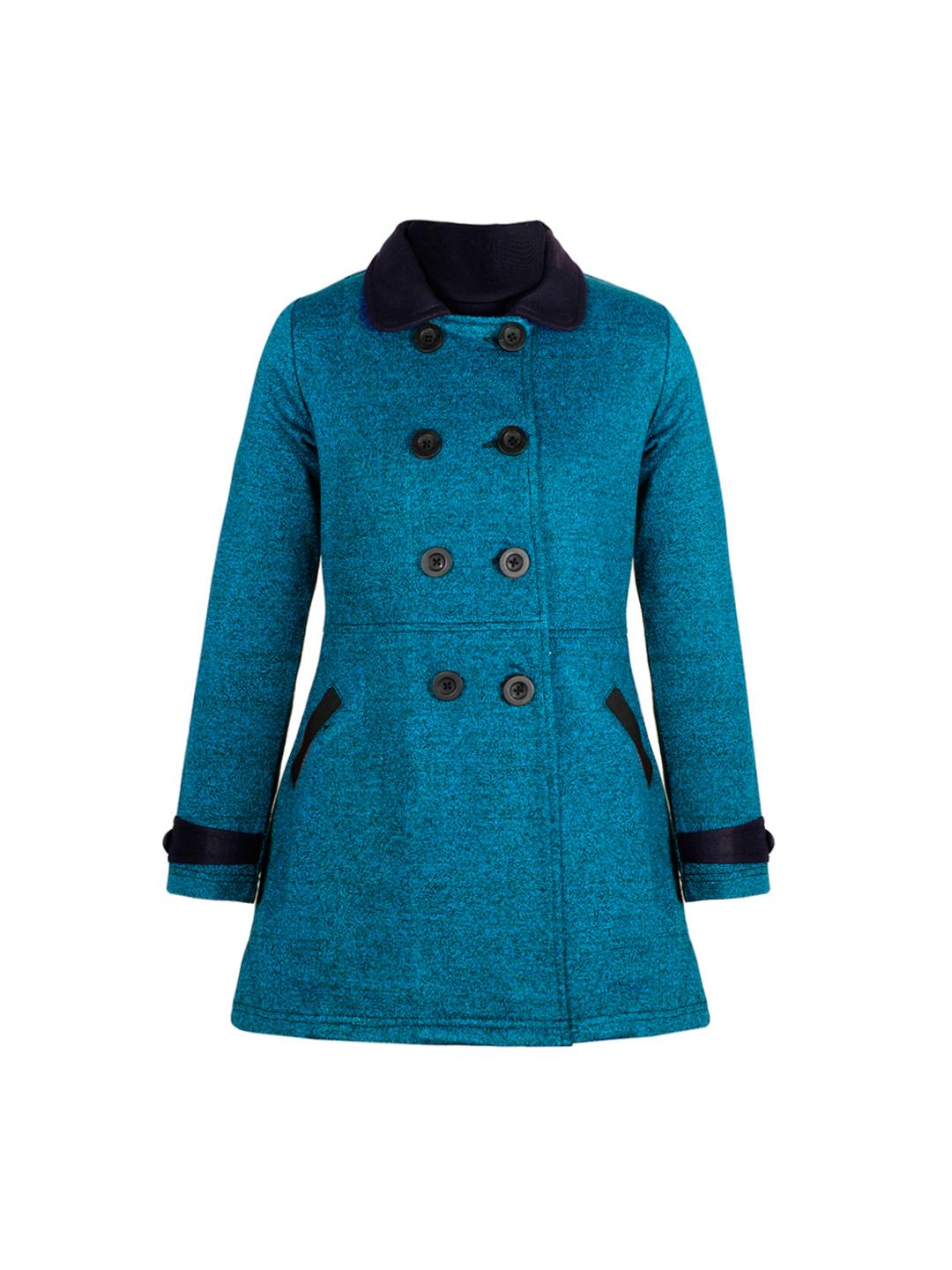 Buy Naughty Ninos Girls Teal Blue Coat - Coats for Girls 1706286 | Myntra