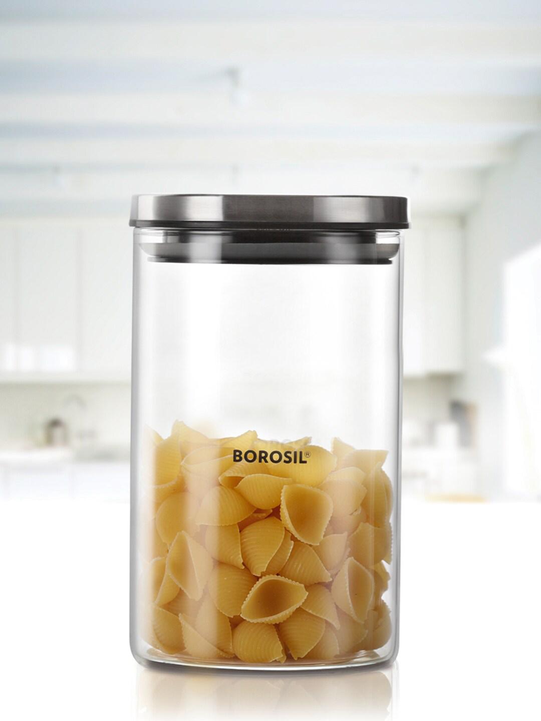 Buy BOROSIL Classic Transparent Solid Glass Storage Container ...