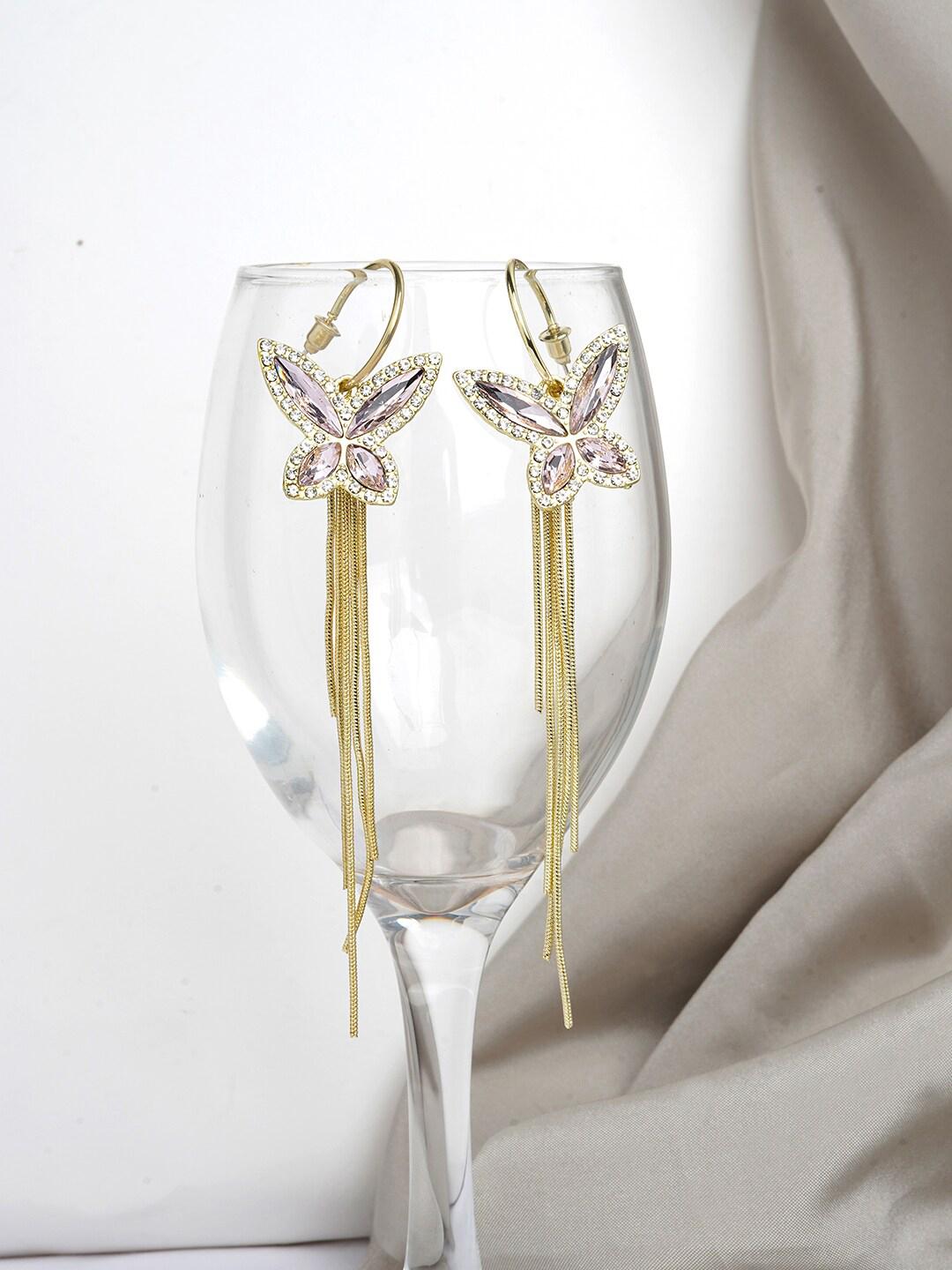Buy JOKER & WITCH Gold Toned Contemporary Ear Cuff Earrings - Earrings ...
