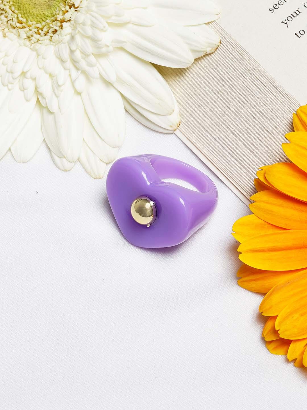 Buy BEWITCHED Peppa Heart Signet Finger Ring - Ring for Women 17296314 ...