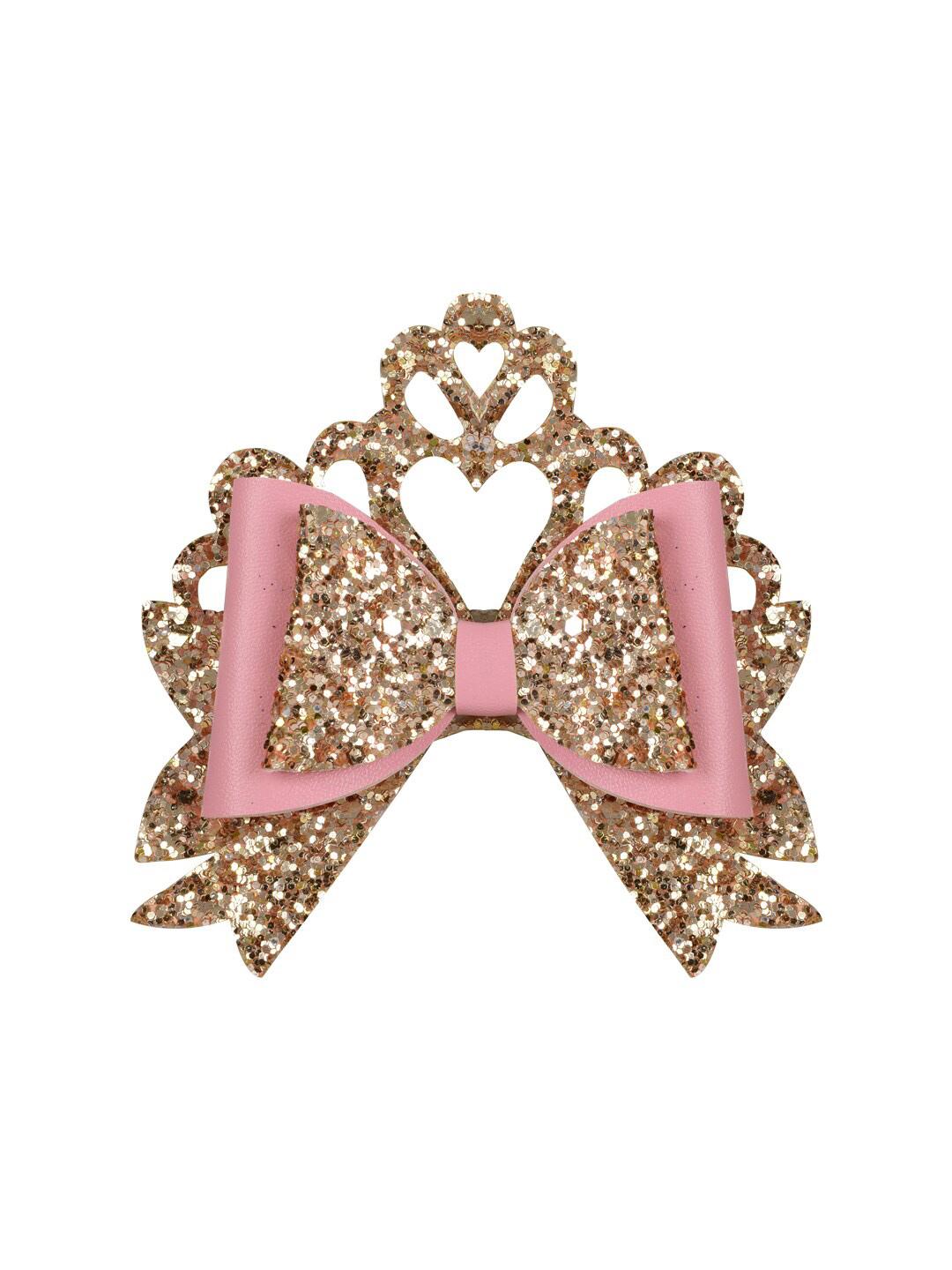 Buy Aye Candy Girls Gold Toned Embellished Princess Bow Clip - Hair ...