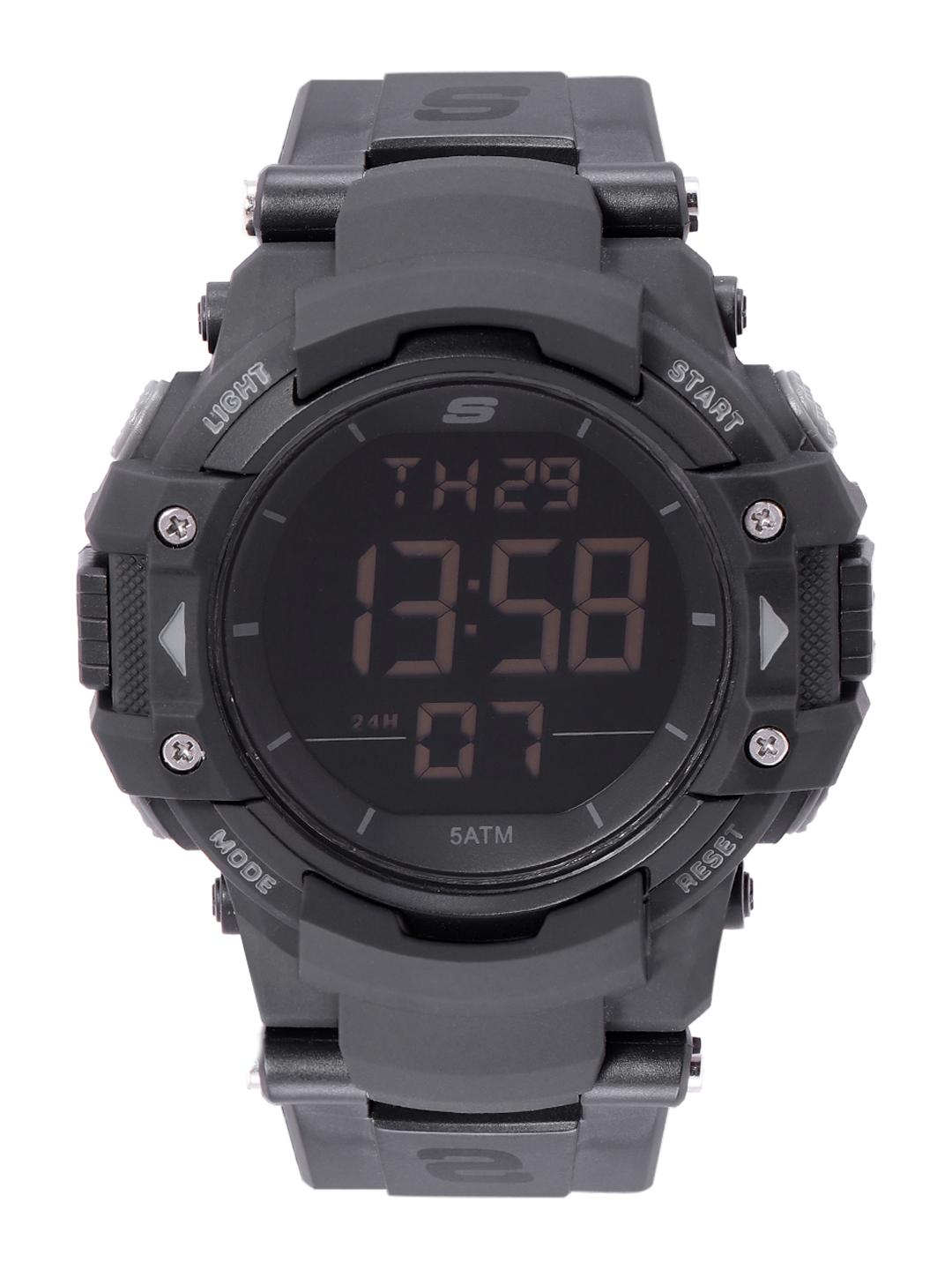Buy Skechers Men Black Dial & Straps The Keats Digital Watch SR1037 ...