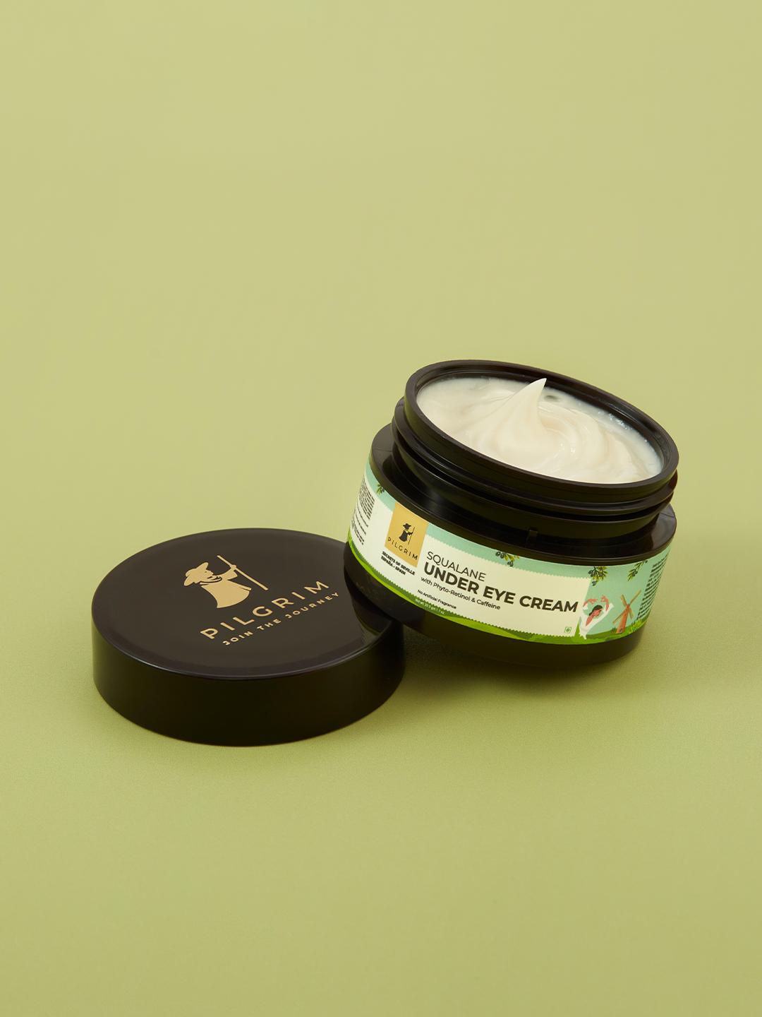 Buy Pilgrim Squalane Under Eye Cream Phyto Retinol & Caffeine, For Dark ...