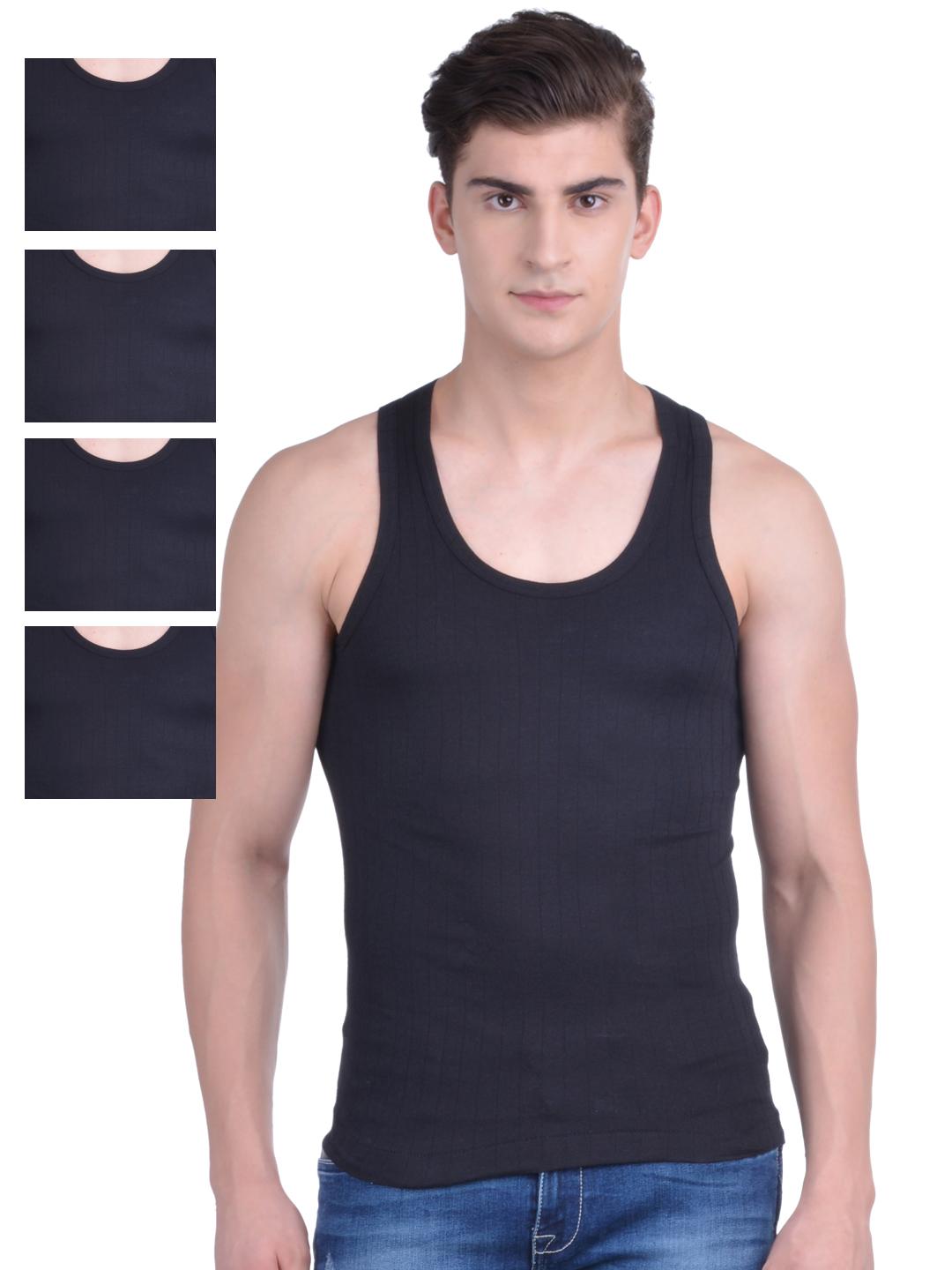 Buy Force NXT Pack Of 5 Men Super Combed Cotton Vest - Innerwear Vests ...