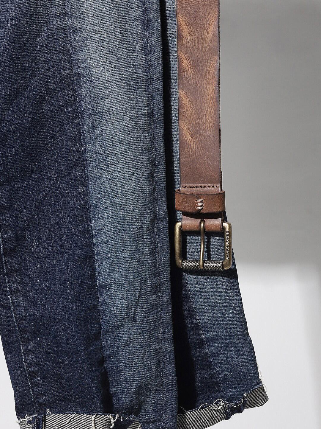 Buy Jack & Jones Men Brown Leather Belt - Belts for Men 17493504 | Myntra
