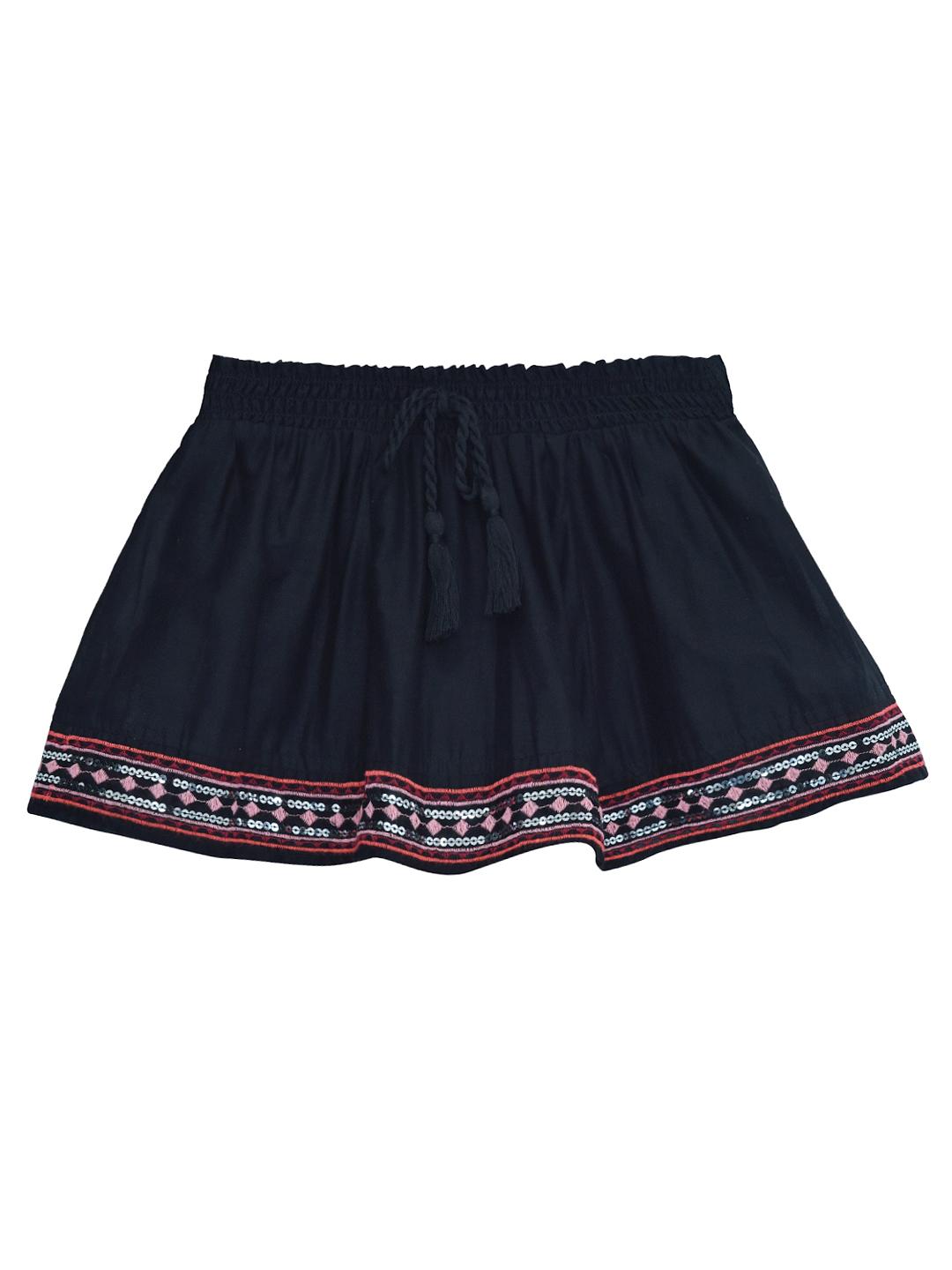 Buy JUSTICE Girls Black Flared Skirt - Skirts for Girls 1750236 | Myntra