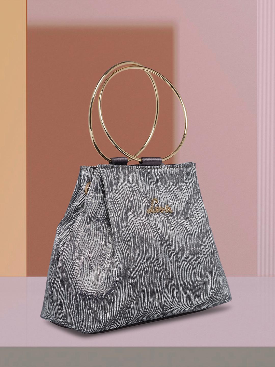 Buy Lavie Alya Grey Structured Potli - Clutches for Women 17503278 | Myntra
