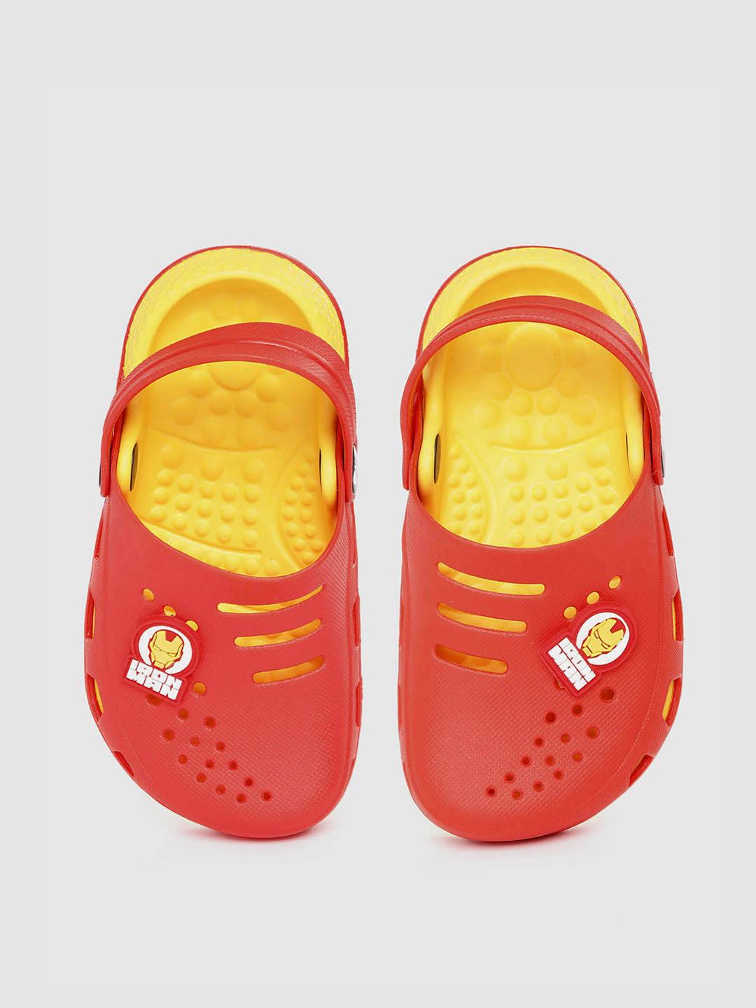 Buy Toothless Kids Boys Red Yellow Marvel Avengers Iron Man Clogs ...
