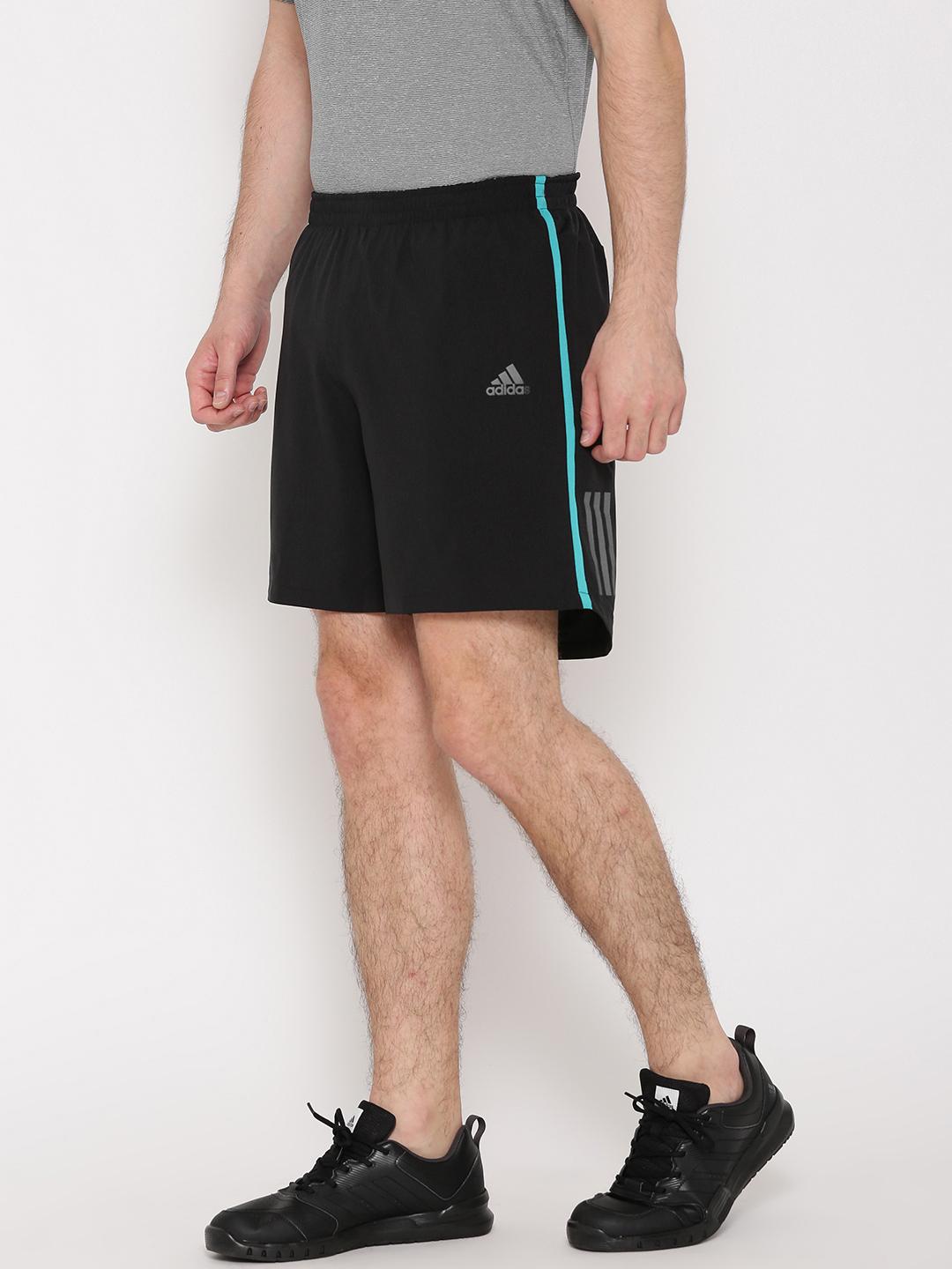Buy ADIDAS Men Black Response Solid Running Shorts - Shorts for Men ...