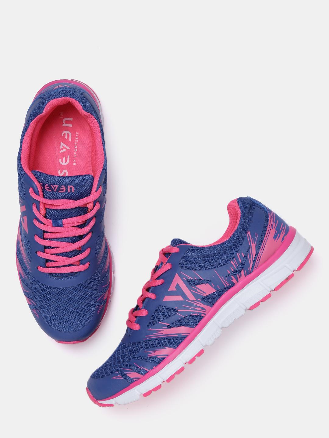 Buy SEVEN By MS Dhoni Women Blue Maverick Training Shoes - Sports Shoes ...