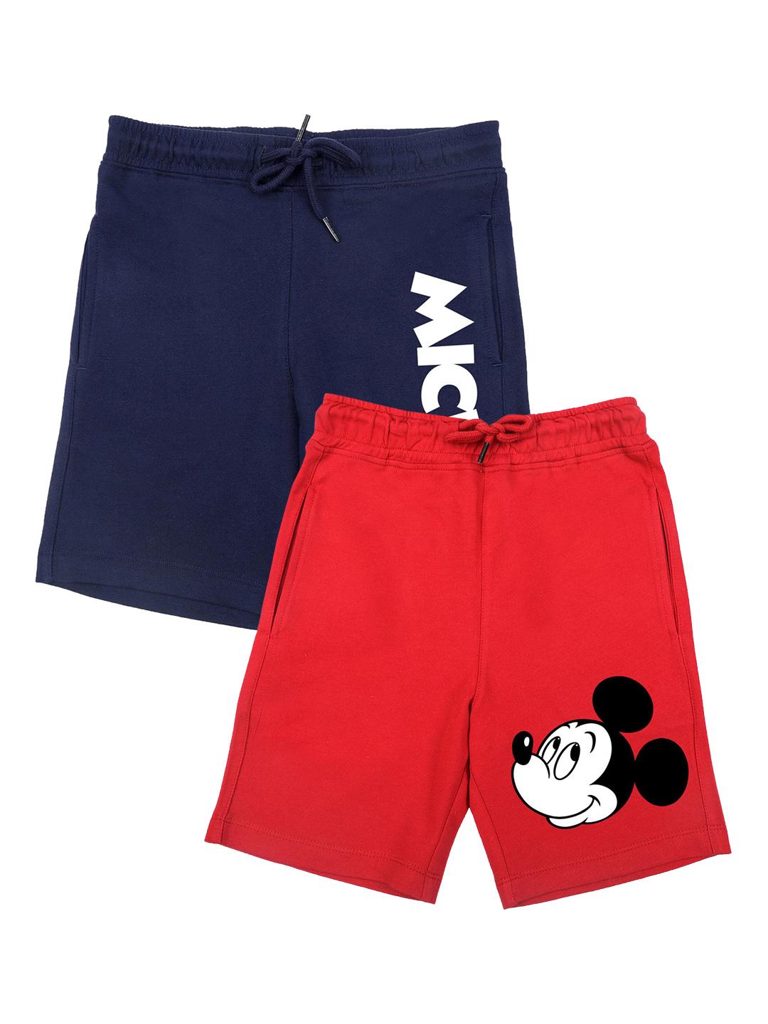 Buy Disney By Wear Your Mind Boys Pack Of 2 Printed Mickey Mouse Shorts ...