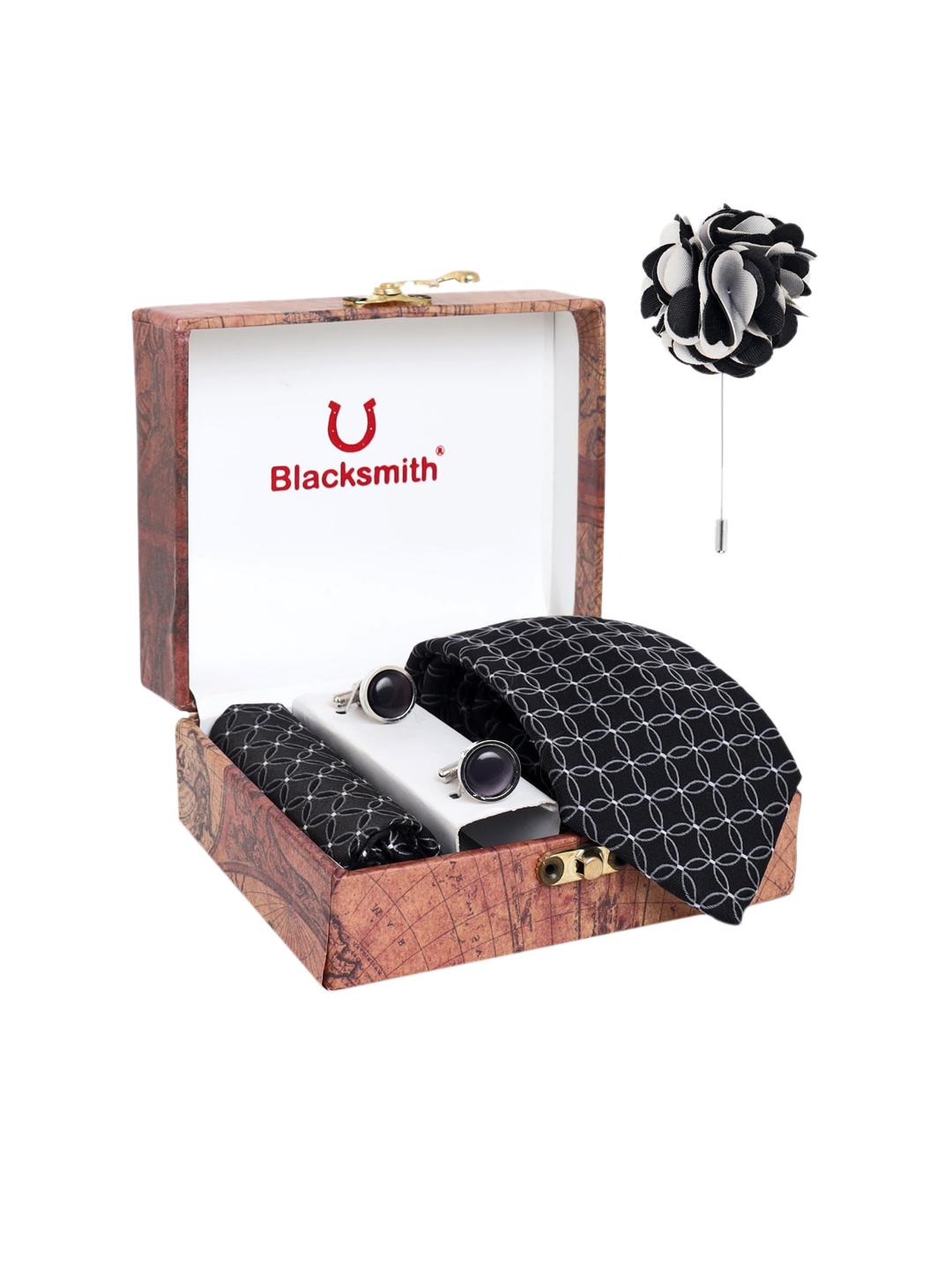 Buy Blacksmith Men Black & White Accessory Gift Set - Accessory Gift ...