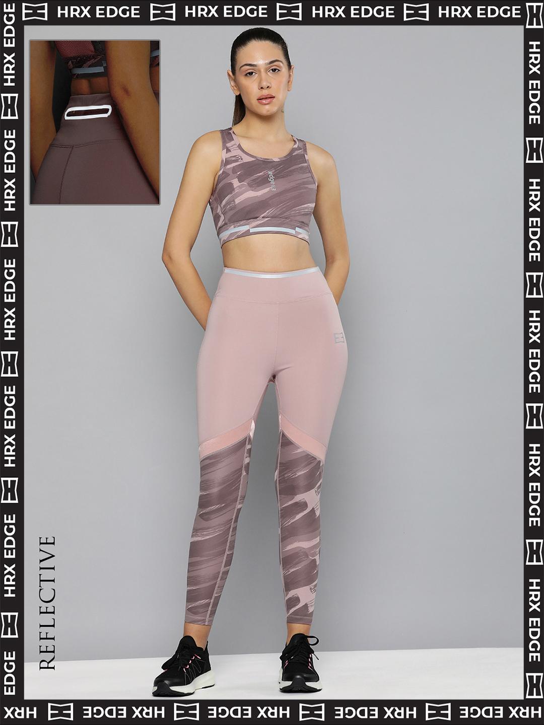 Buy HRX By Hrithik Roshan EDGE Women Deauville Mauve Rapid Dry AOP ...