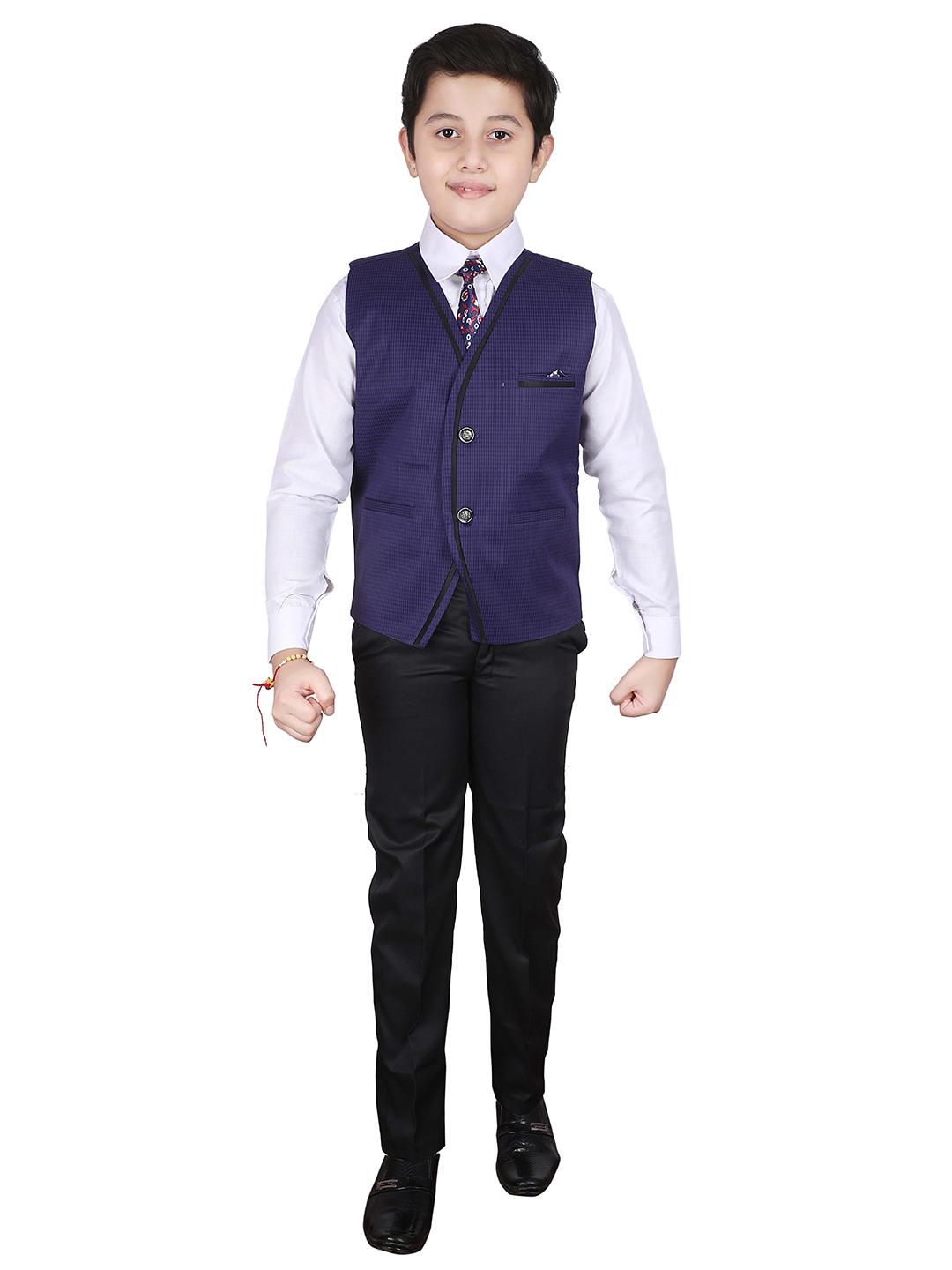Buy Pro Ethic STYLE DEVELOPER Boys Blue 3 Piece Suit - Suits for Boys ...