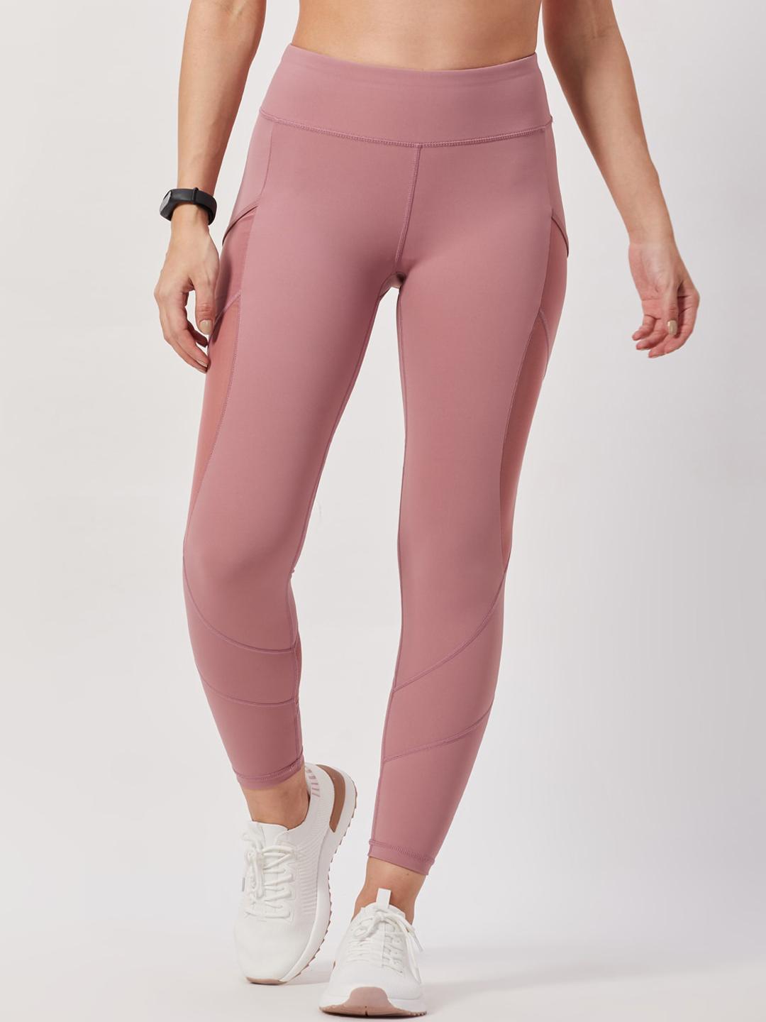 Buy SEEQ Women Mauve Solid Rapid Dry Tights - Tights for Women 17735000 ...