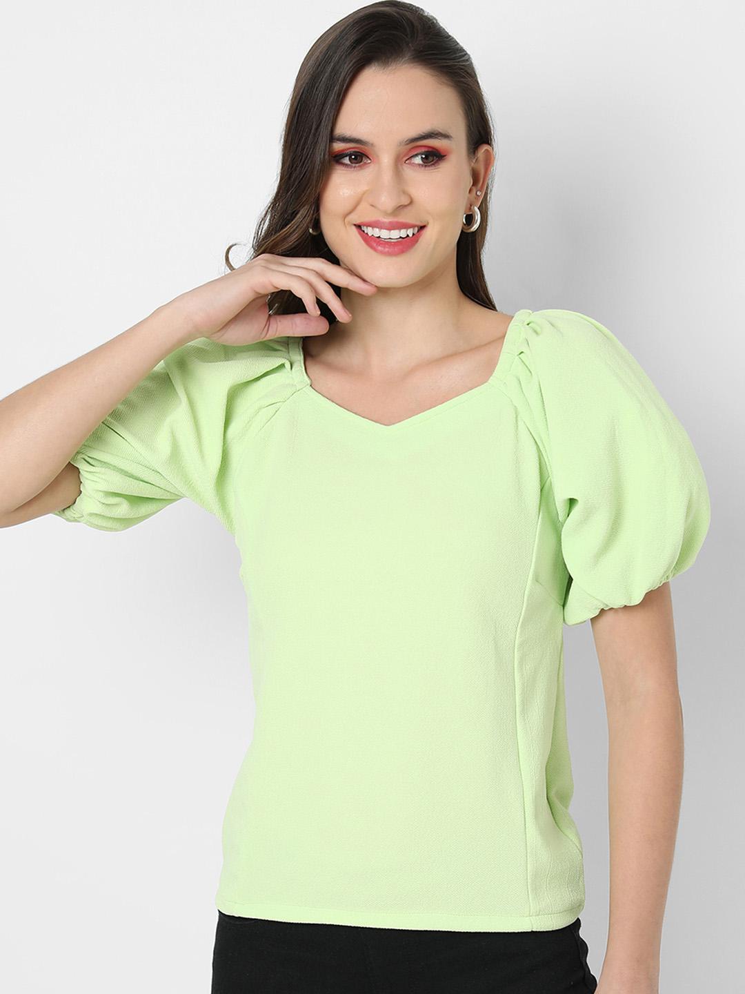 Buy Campus Sutra Green Crepe Top - Tops for Women 17758968 | Myntra