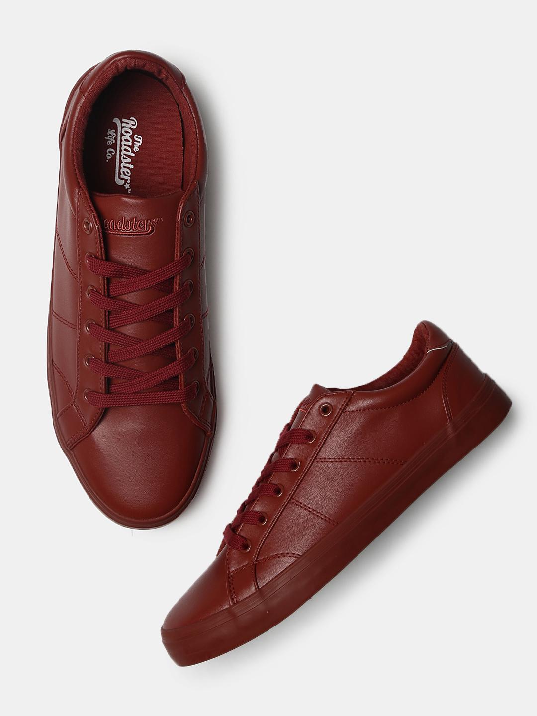 Buy Roadster Men Maroon Sneakers - Casual Shoes for Men 1775909 | Myntra