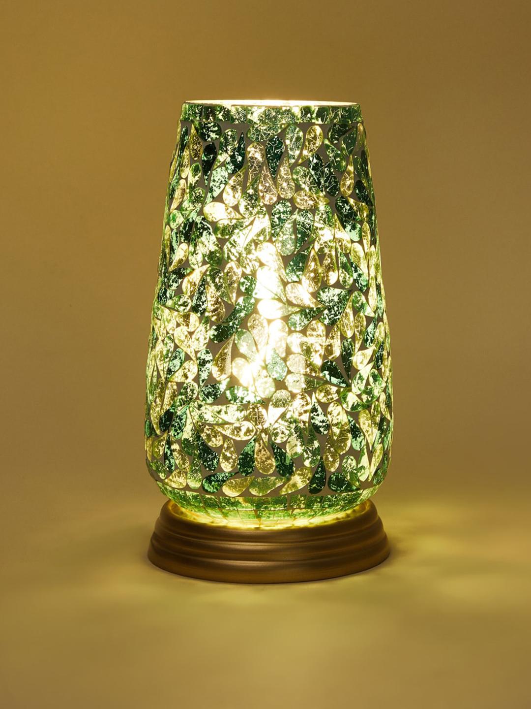 Buy Home Centre Multicoloured Printed Mable Mirchi Mosaic Lamp - Table ...