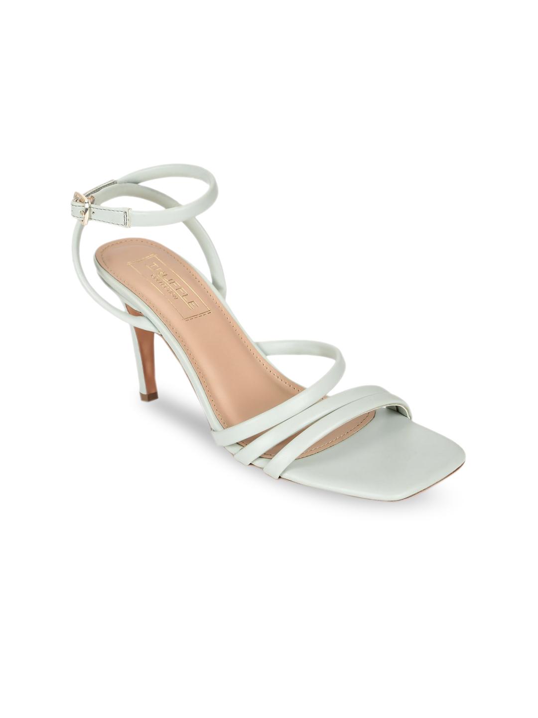 Buy Truffle Collection Women Green PU Heels - Heels for Women 17827100 ...