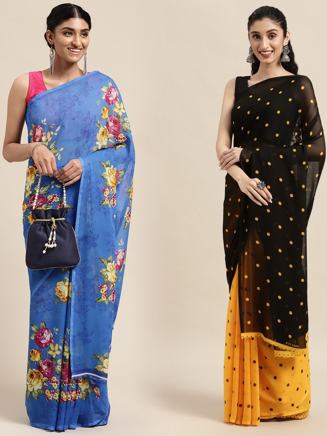 Buy ANAND SAREES Pack Of 2 Printed Sarees - Sarees for Women 17922030 ...