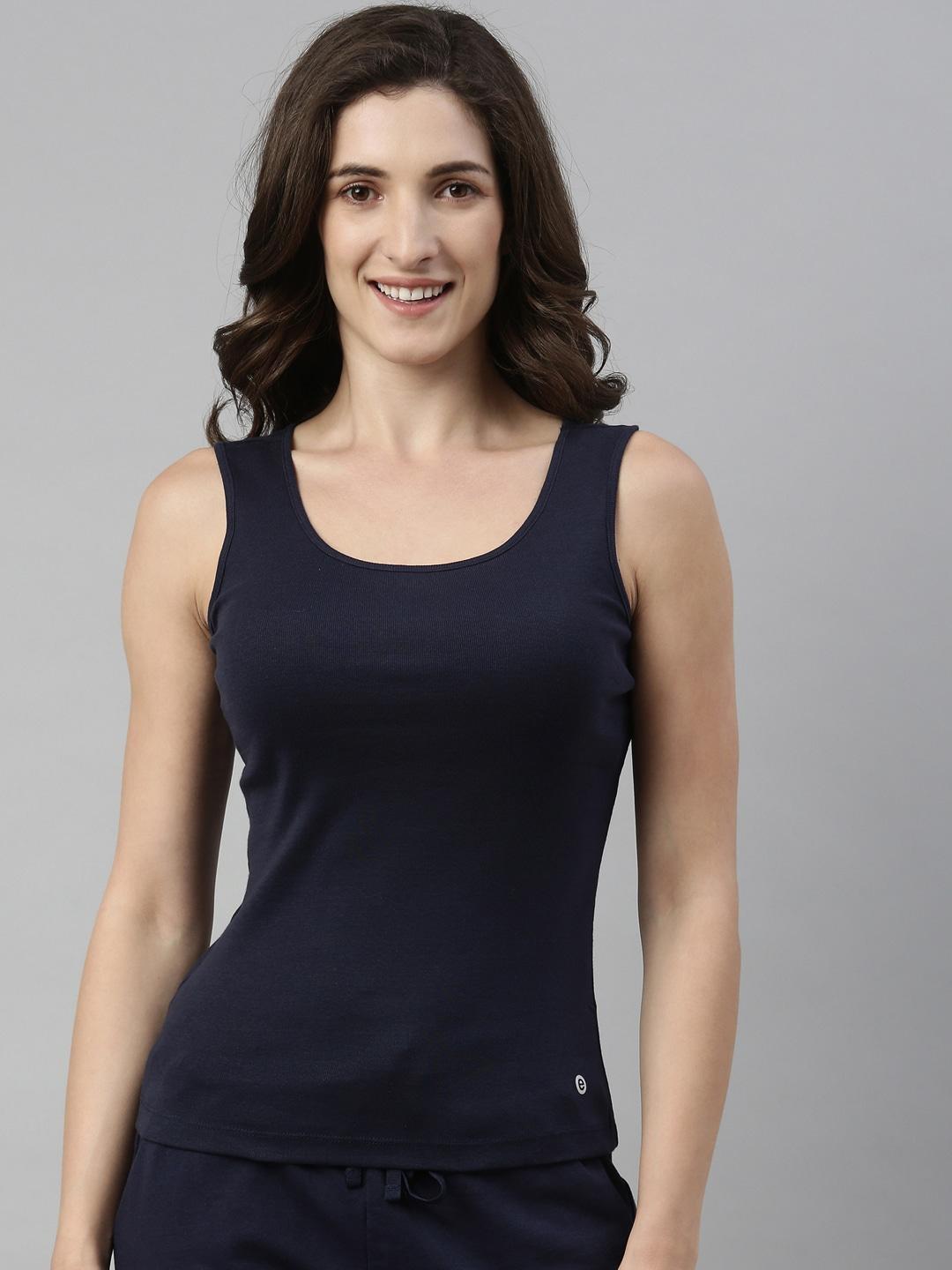 Buy Enamor E025 Slim Fit Tank Top For Women With Stay New Finish - Tops ...